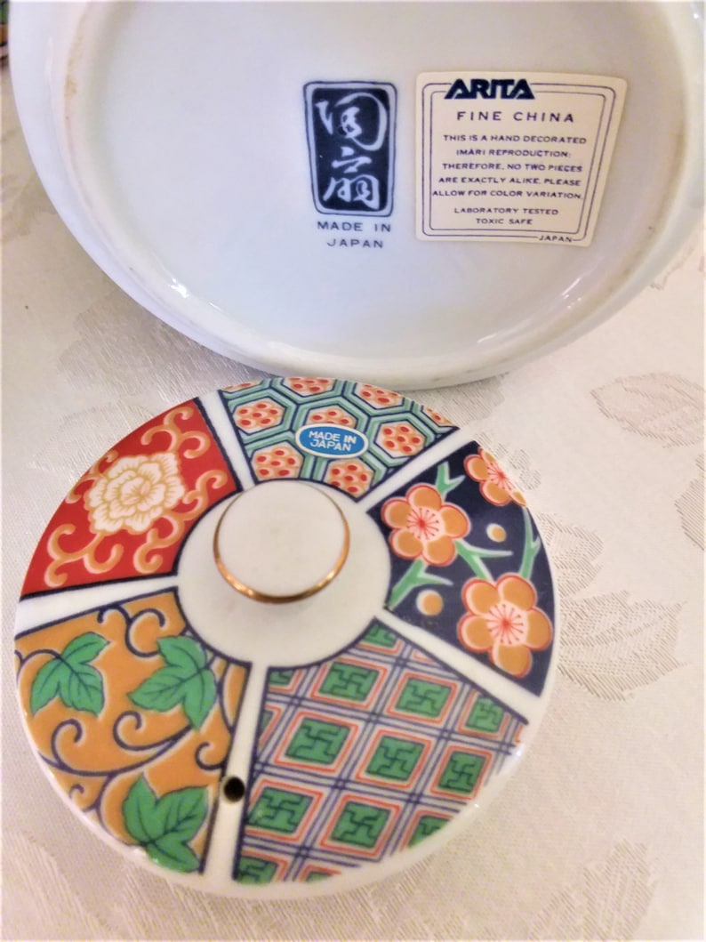 Vintage Arita Japan Imari Reproduction Fan Pattern Porcelain Tea Set - Etsy