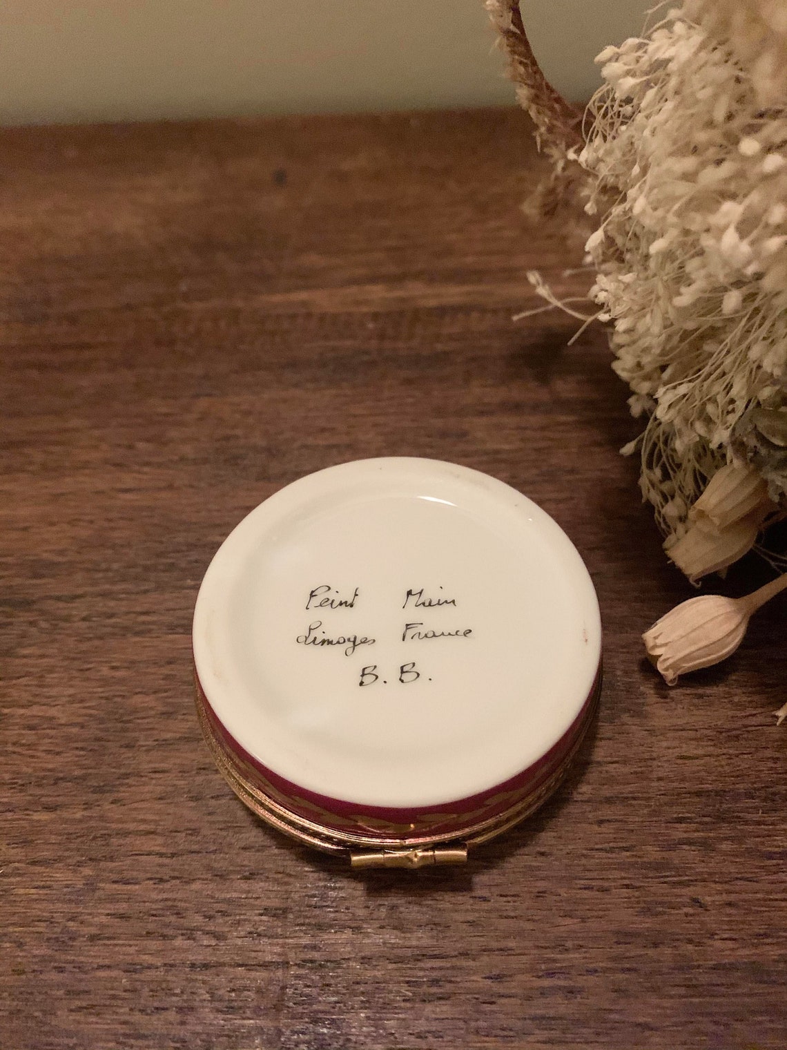 Limoges Porcelain Pill Box - Etsy UK