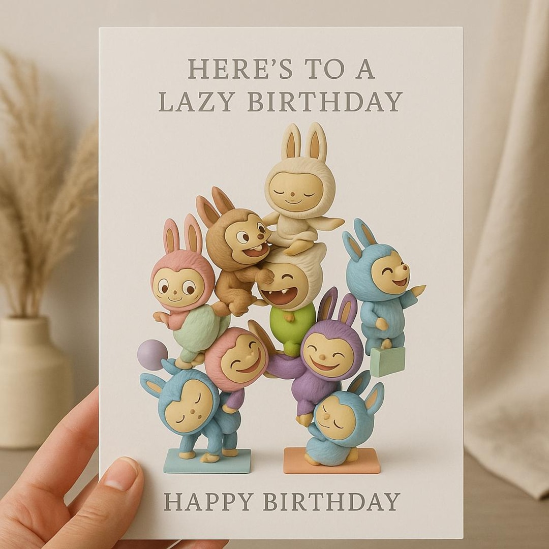 Labubu Cards – Yoga Secret Series | Funny Inspired Greeting Cards ...