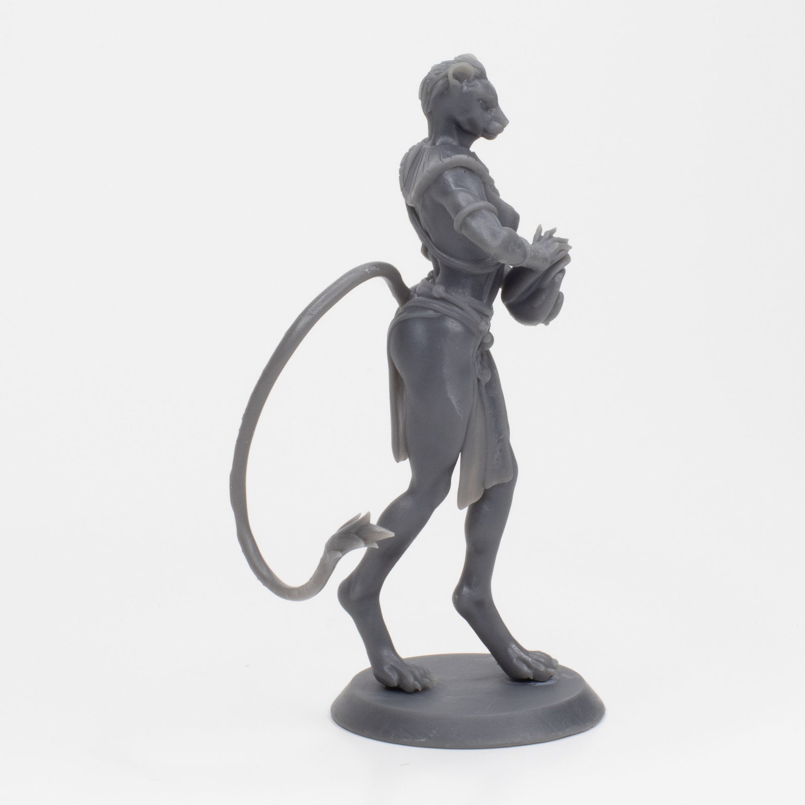 Tabaxi Sorcerer Catfolk Lioness Figurine Egyptian Dnd - Etsy