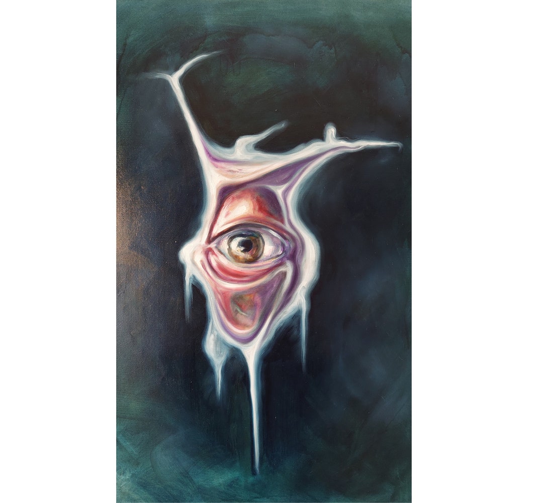 Giclée Print of Original Oil Painting, Peripheral Vision, Surreal ...