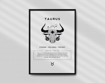 TAURUS Warrior Wall Art - Instant Digital Download - Etsy