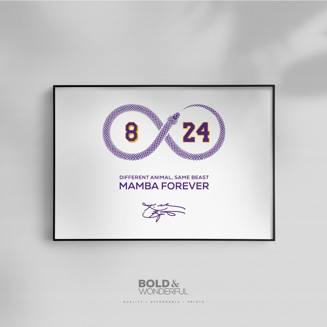 Infinity Mamba 8-24 - Mamba Forever - Black Mamba Typography ...