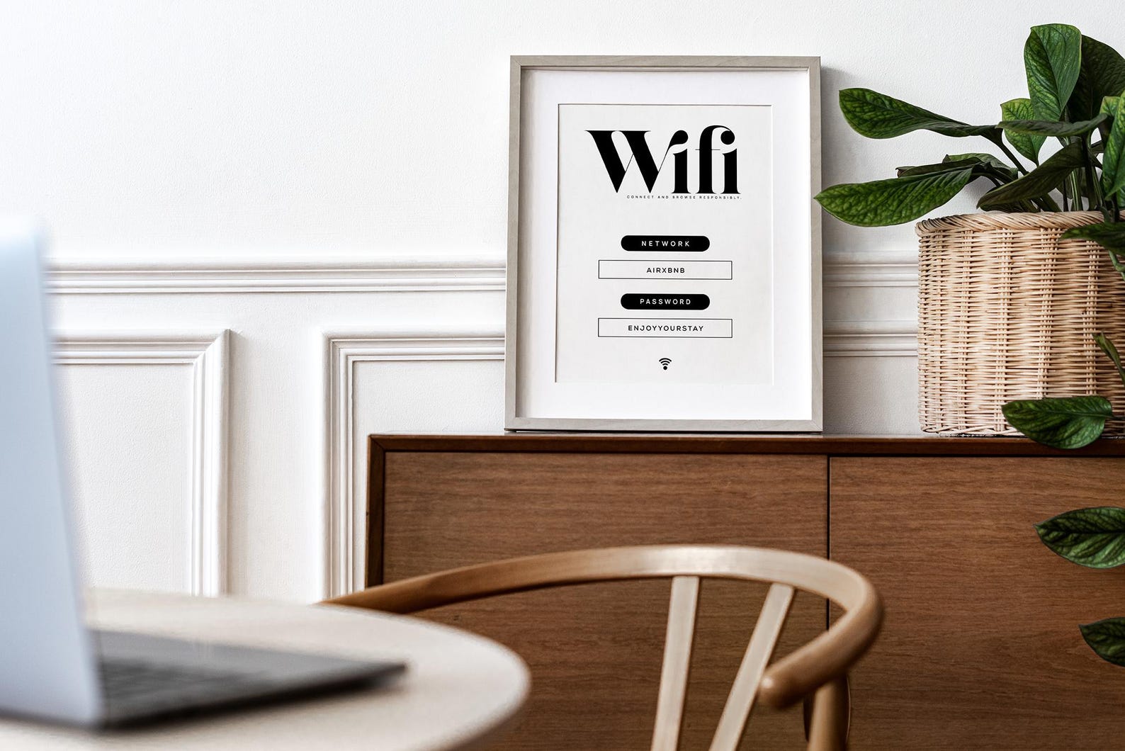 Wifi Details - Editable PDF Wifi Sign Template, Digital Print, Passcode ...
