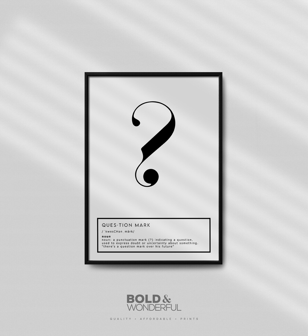 Question Mark, Mark Definition, ?, Typography, Home Décor, Printable ...