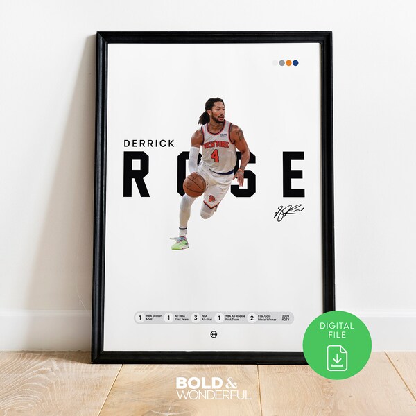 Derrick Rose Poster - Etsy