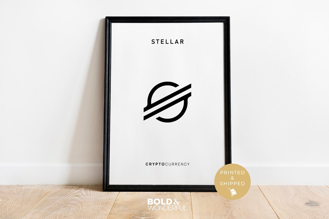 Stellar Symbol Physical Print Office Wall Art Digital Currency ...