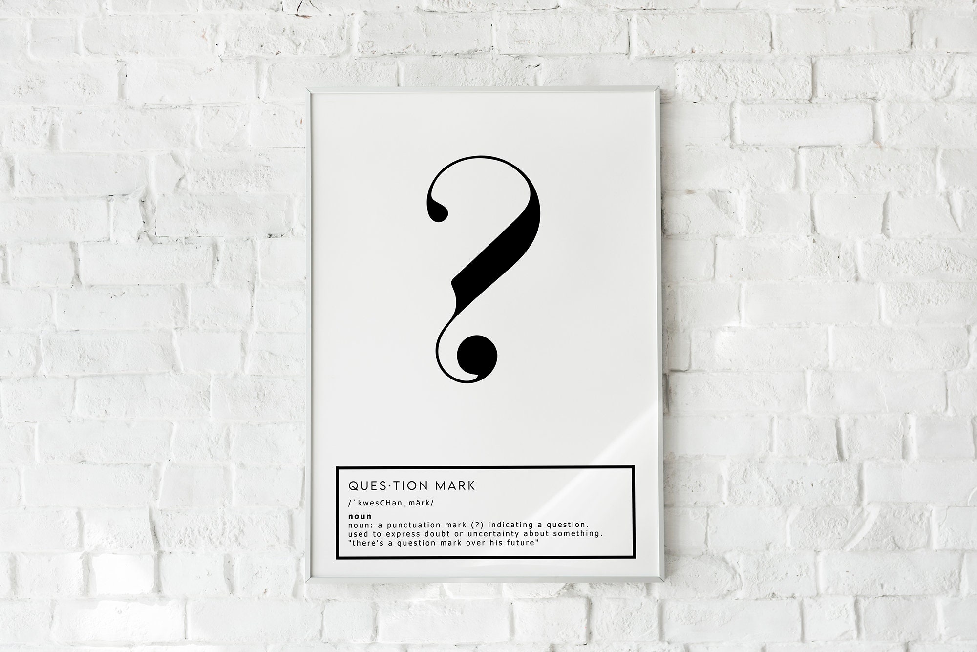 Question Mark, Mark Definition, ?, Typography, Home Décor, Printable ...