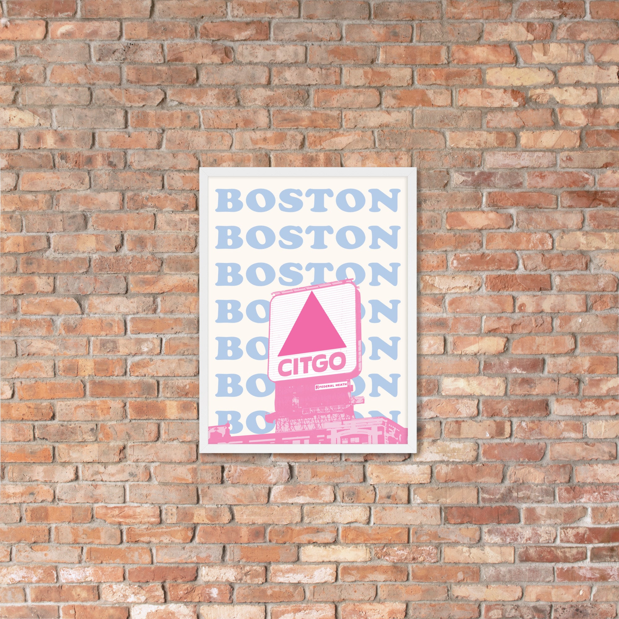 Framed Boston Poster - Etsy