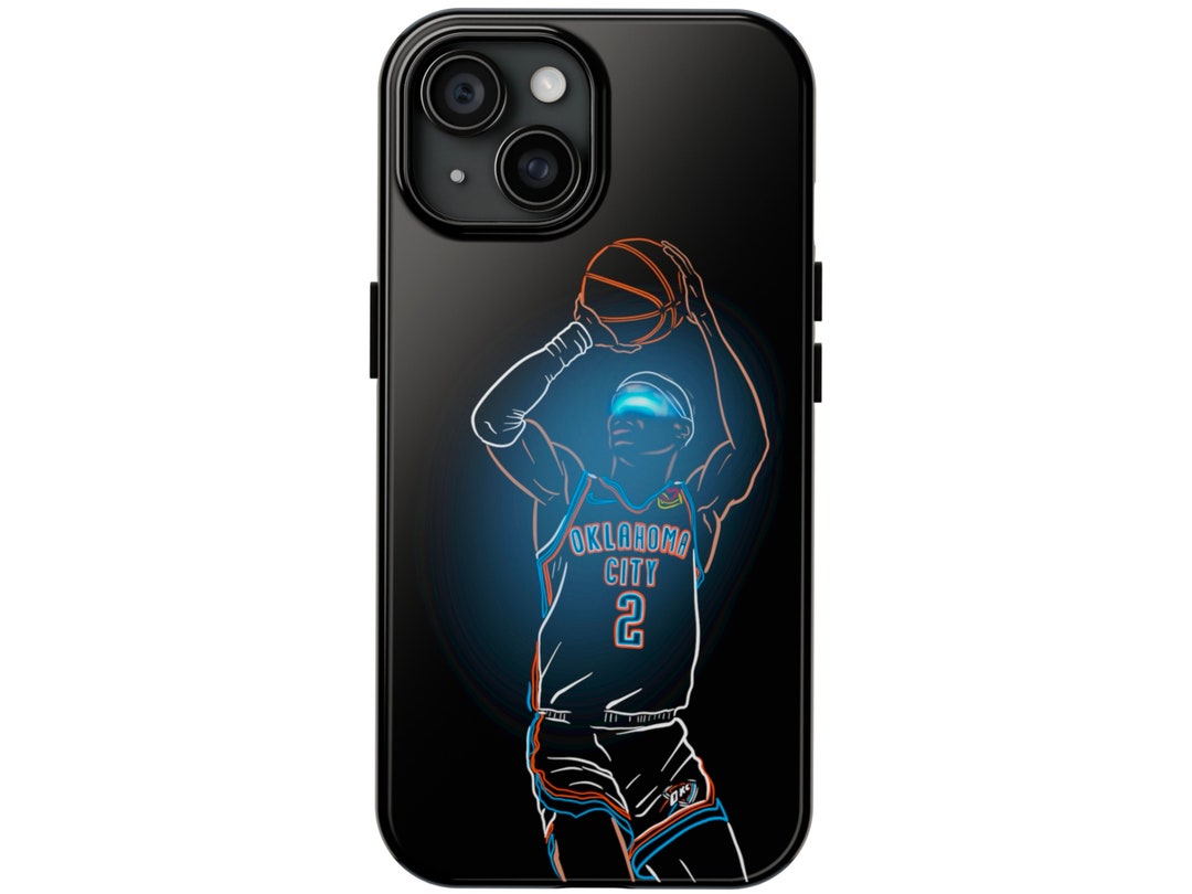 Shai Gilgeous Alexander Neon Style Tough Case OKC Basketball Sports ...