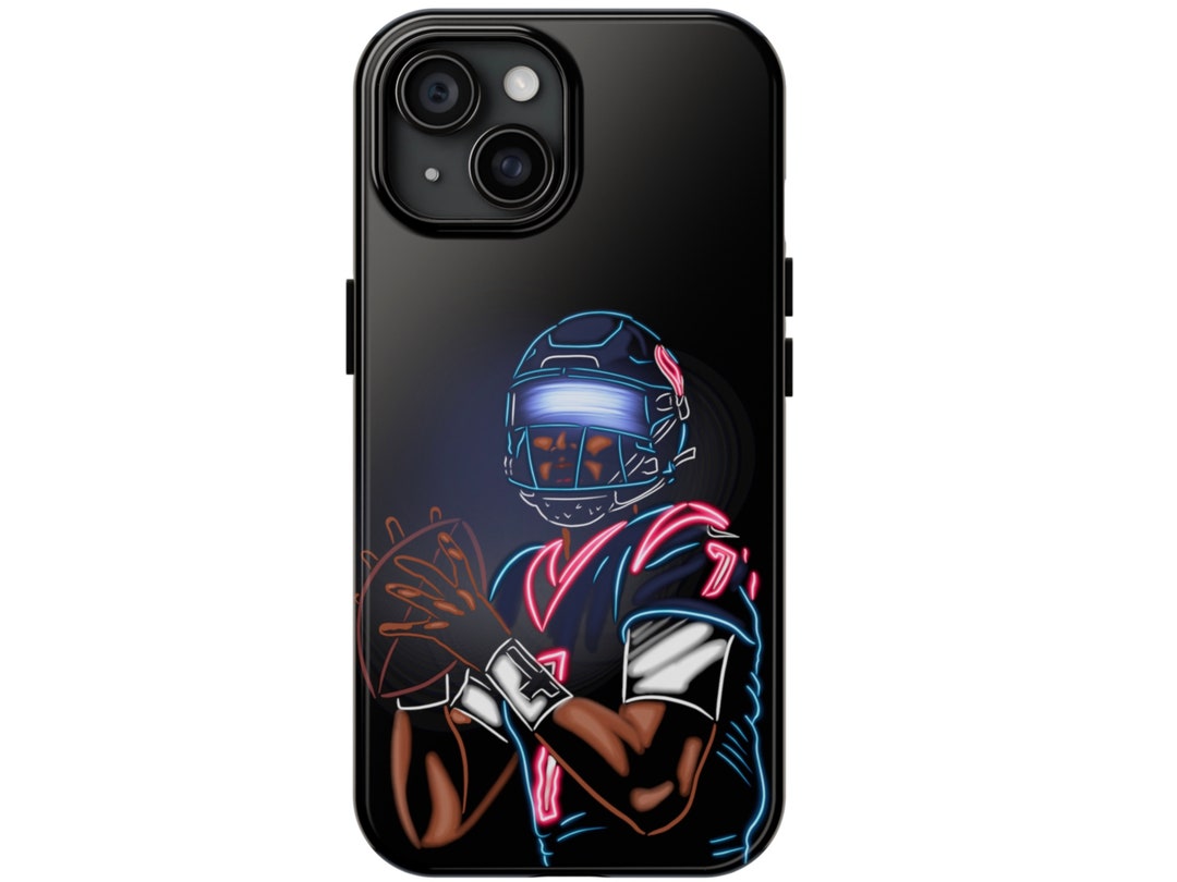 CJ Stroud Neon Style Phone Case Impact Resistant Houston Football ...