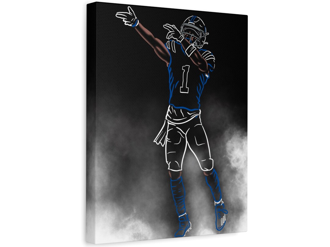 Josh Downs Wall Art Canvas, Ready to Hang Wrap-around Canvas Poster for ...