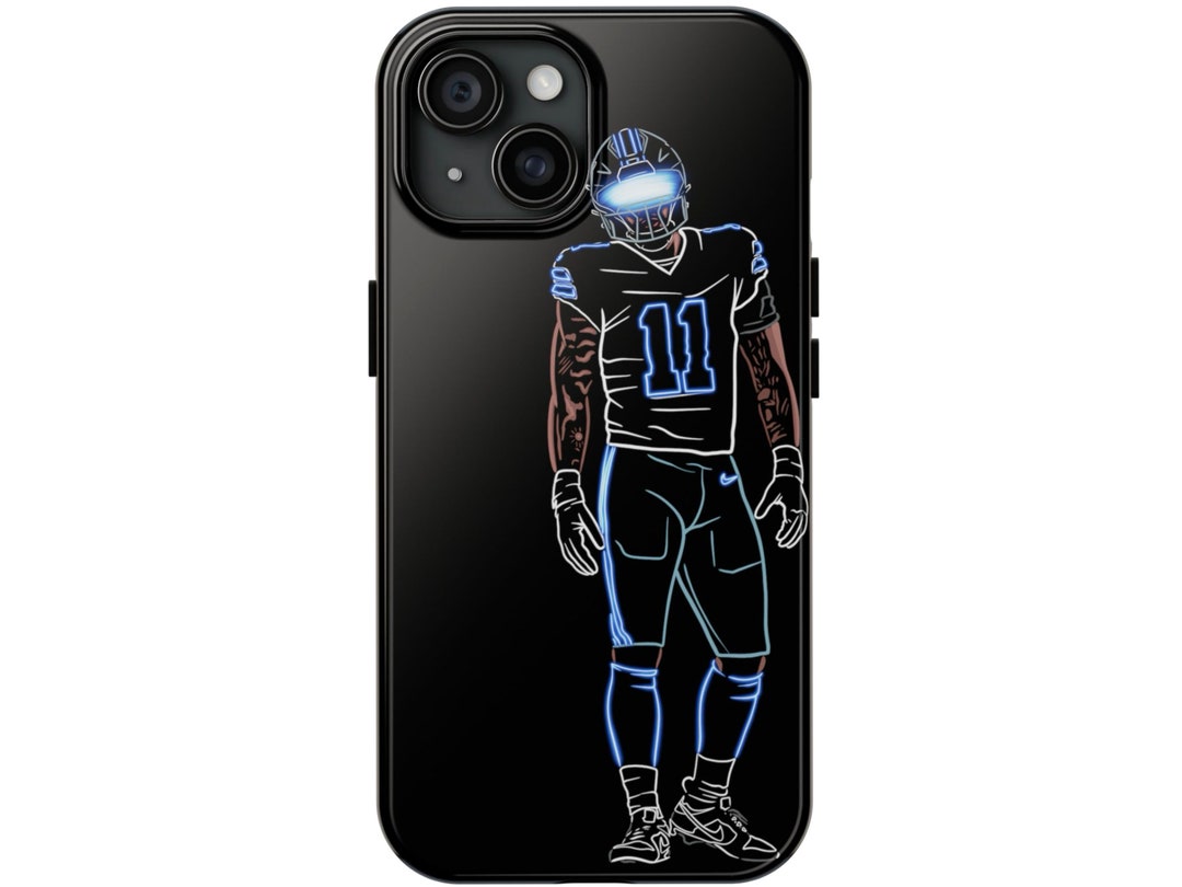 Micah Parsons Neon Art Phone Case Protective Tough Case Dual Layer ...