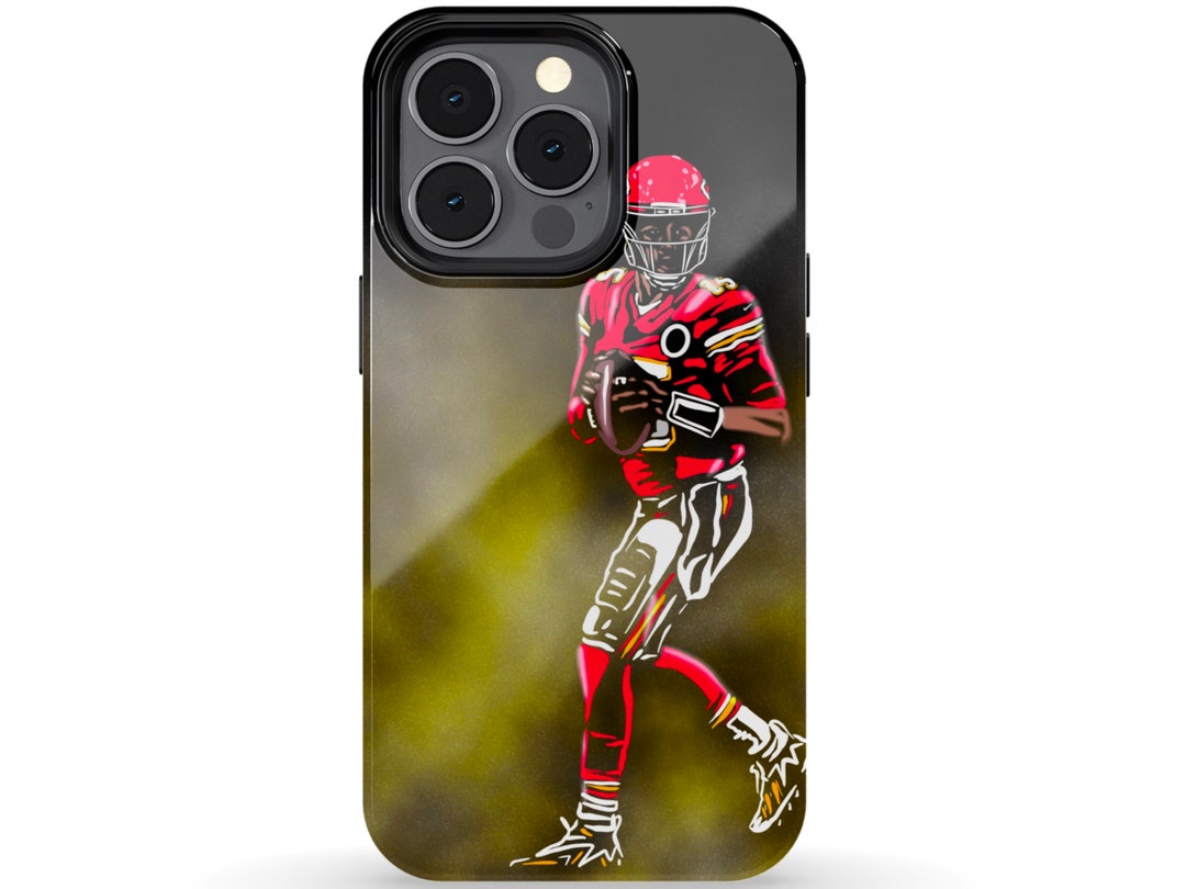 Patrick Mahomes Dark Mode Impact Resistant Sports Phone Case for iPhone ...