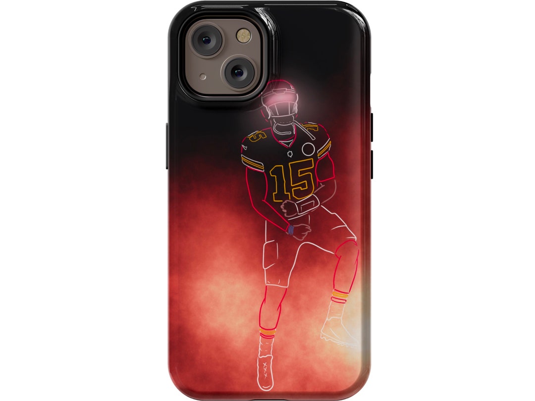 Patrick Mahomes Neon Style Phone Case Impact Resistant Sports Phone ...