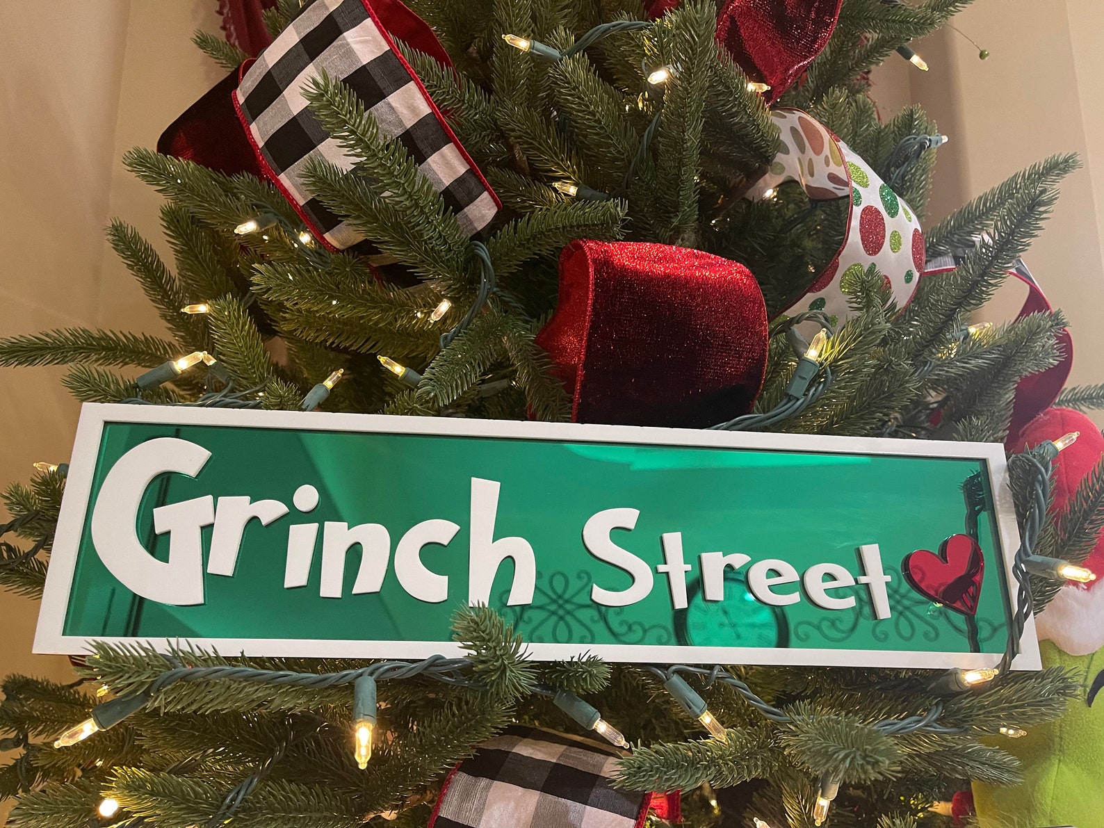 Grinch St Sign/whoville Sign/grinchxmas/ Sign/ Christmas/ - Etsy