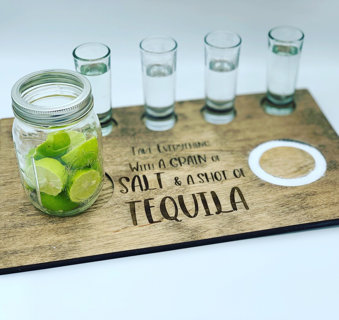 Tequila Board Tray / Tequila Shot Board/ Shot Serving Tray/ - Etsy UK