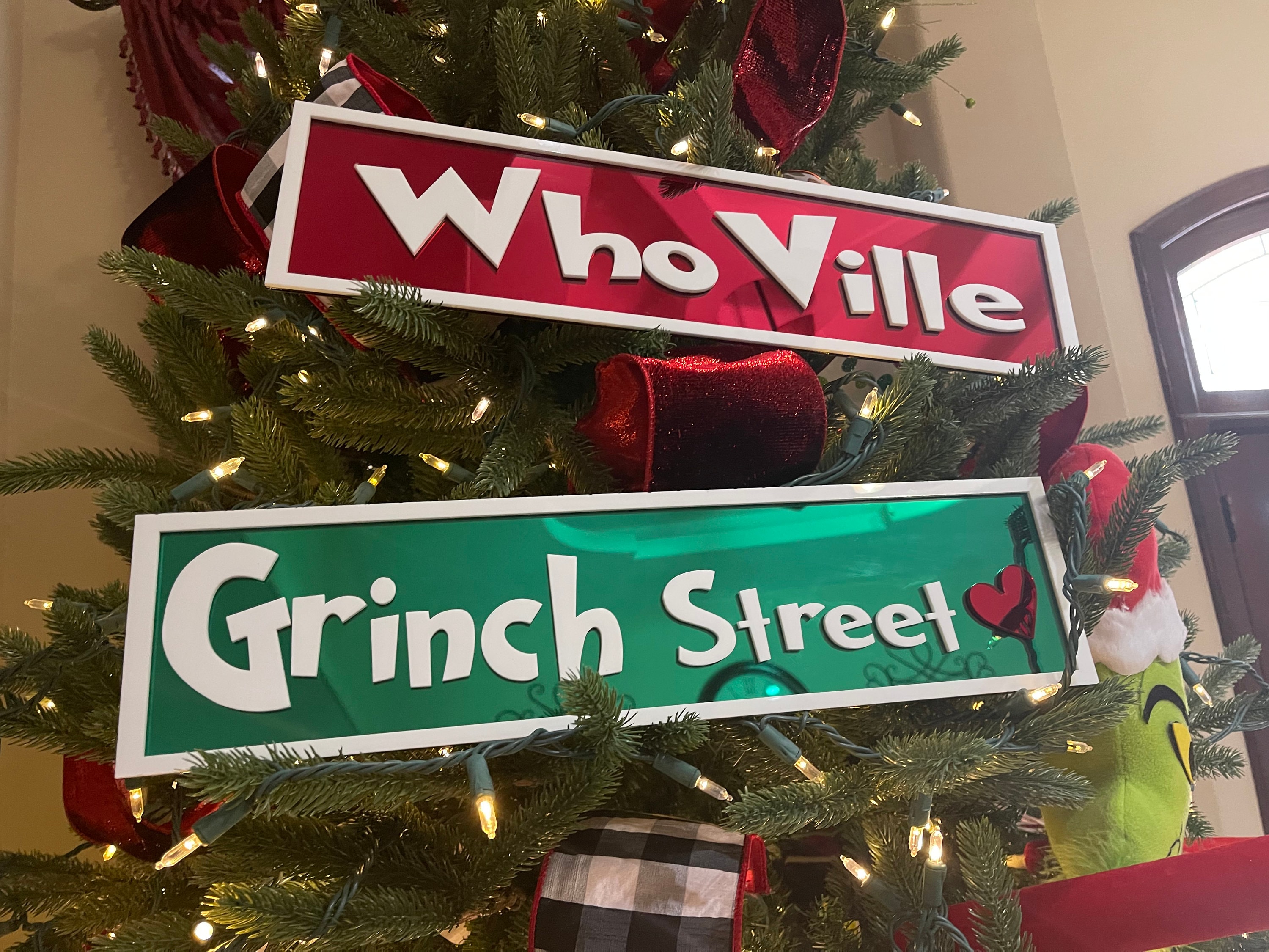 Grinch St Sign/whoville Sign/grinchxmas/ Sign/ Christmas/ - Etsy
