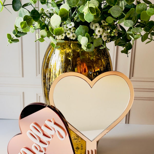 Heart Hand Mirror - Etsy