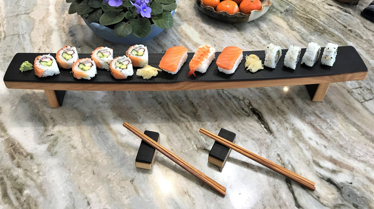 Sushi Board, Sushi Set, Sushi Serving Board, Wooden Sushi Board, Sushi ...