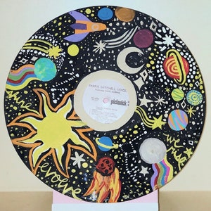Galactic Sky Painted Vinyl Record - Etsy
