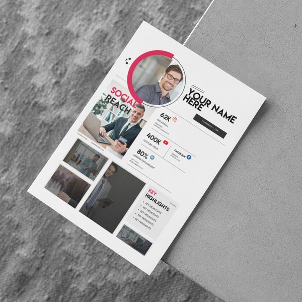 Speaker One Sheet - Etsy