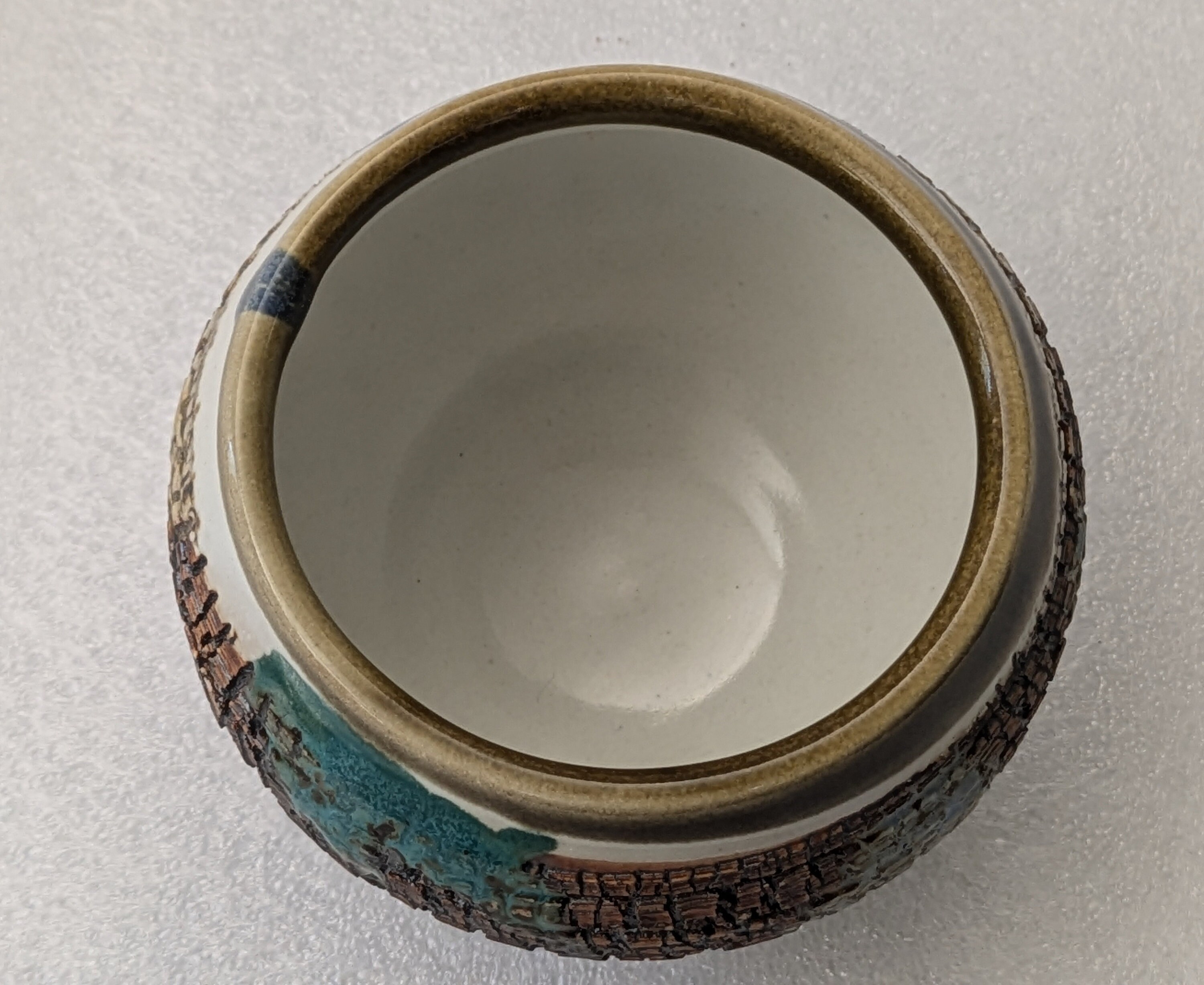 GM007 Handmade Stoneware Cracked Texture Ceramic Succulent Pot, Indoor ...