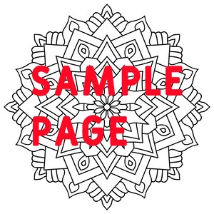 Calming Mandala Coloring Pages for Adults and Children, Restorative and ...