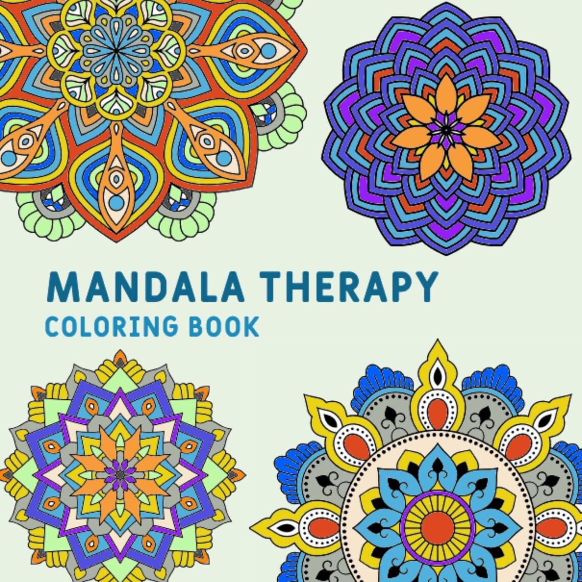 Calming Mandala Coloring Pages for Adults and Children, Restorative and ...