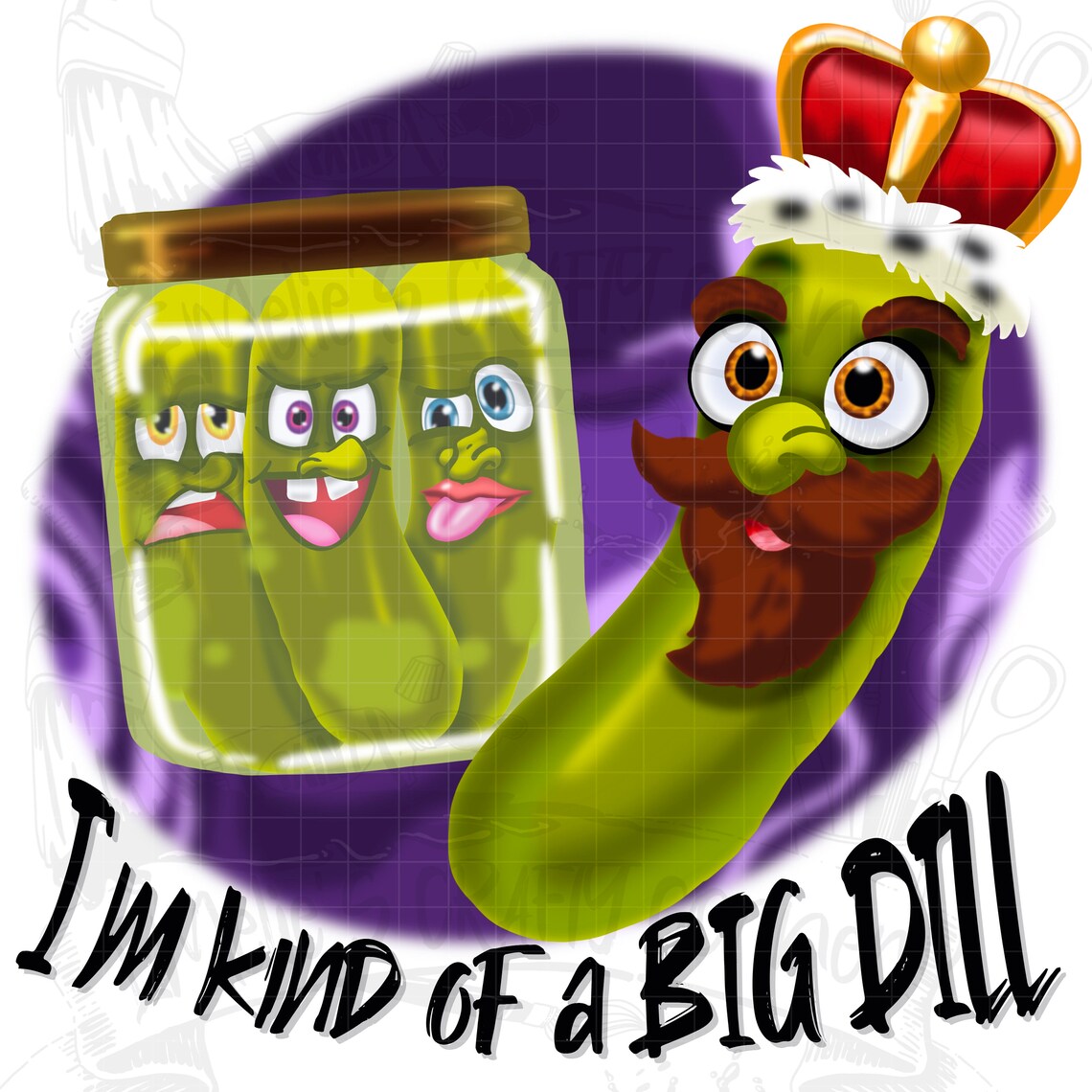 Im Kind Of A Big Dill funny Png food pun food pun Png | Etsy