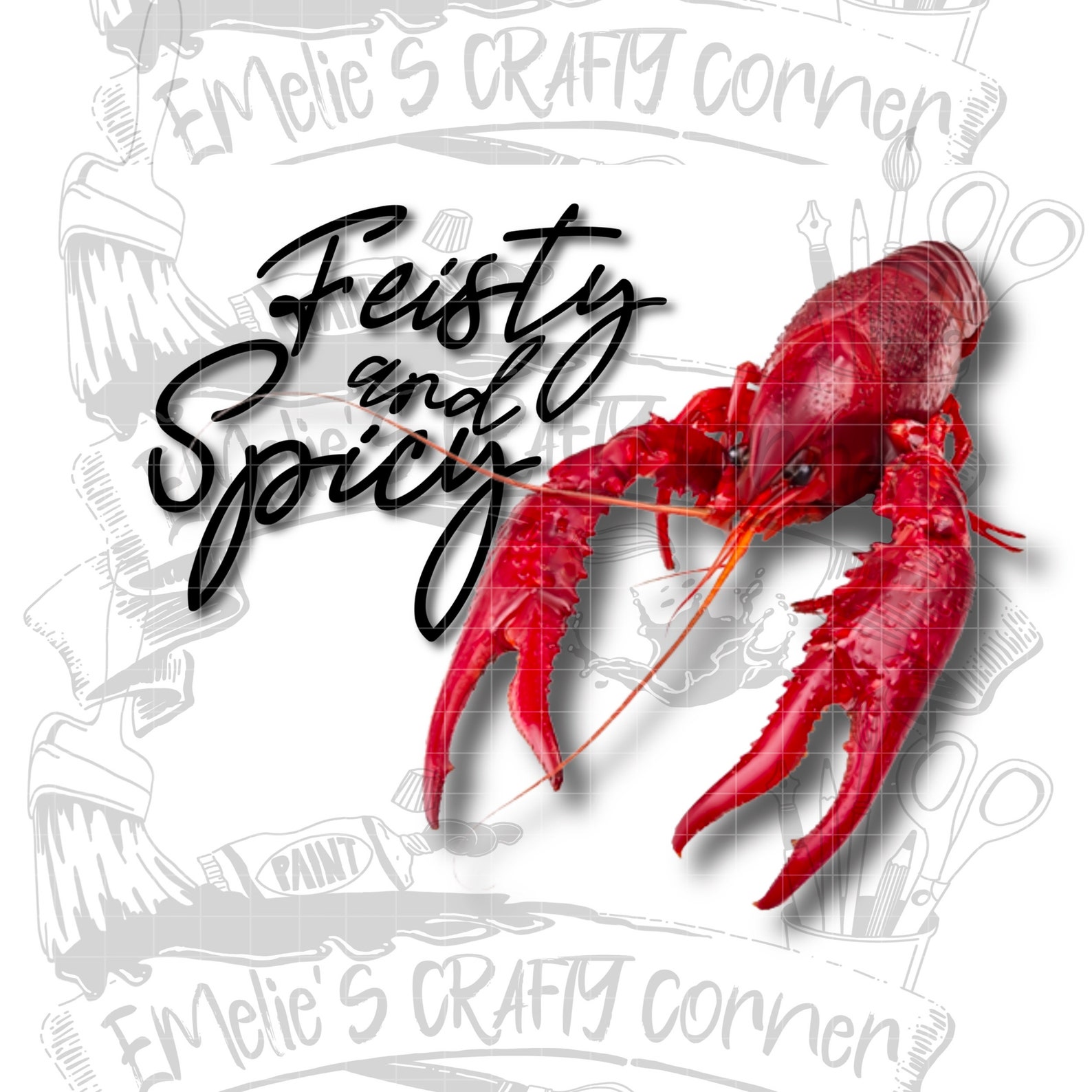 Feisty and Spicy Png Crawfish Season Png Louisiana Crawfish - Etsy