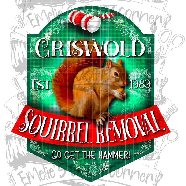 Griswold Squirrel Removal Png, Christmas Vacation Png, Funny Christmas ...