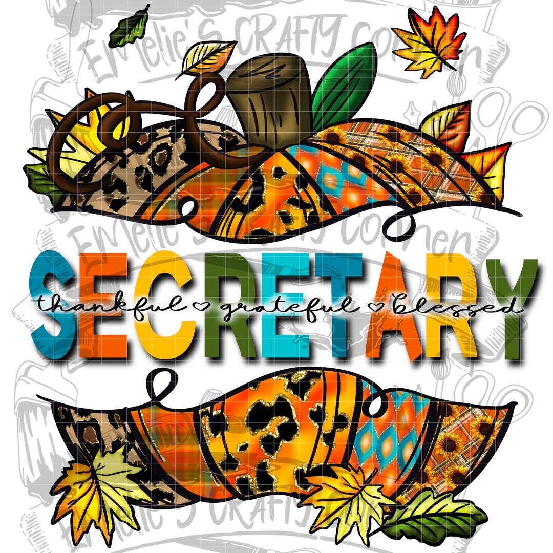 Fall Secretary Pumpkin Png - Etsy