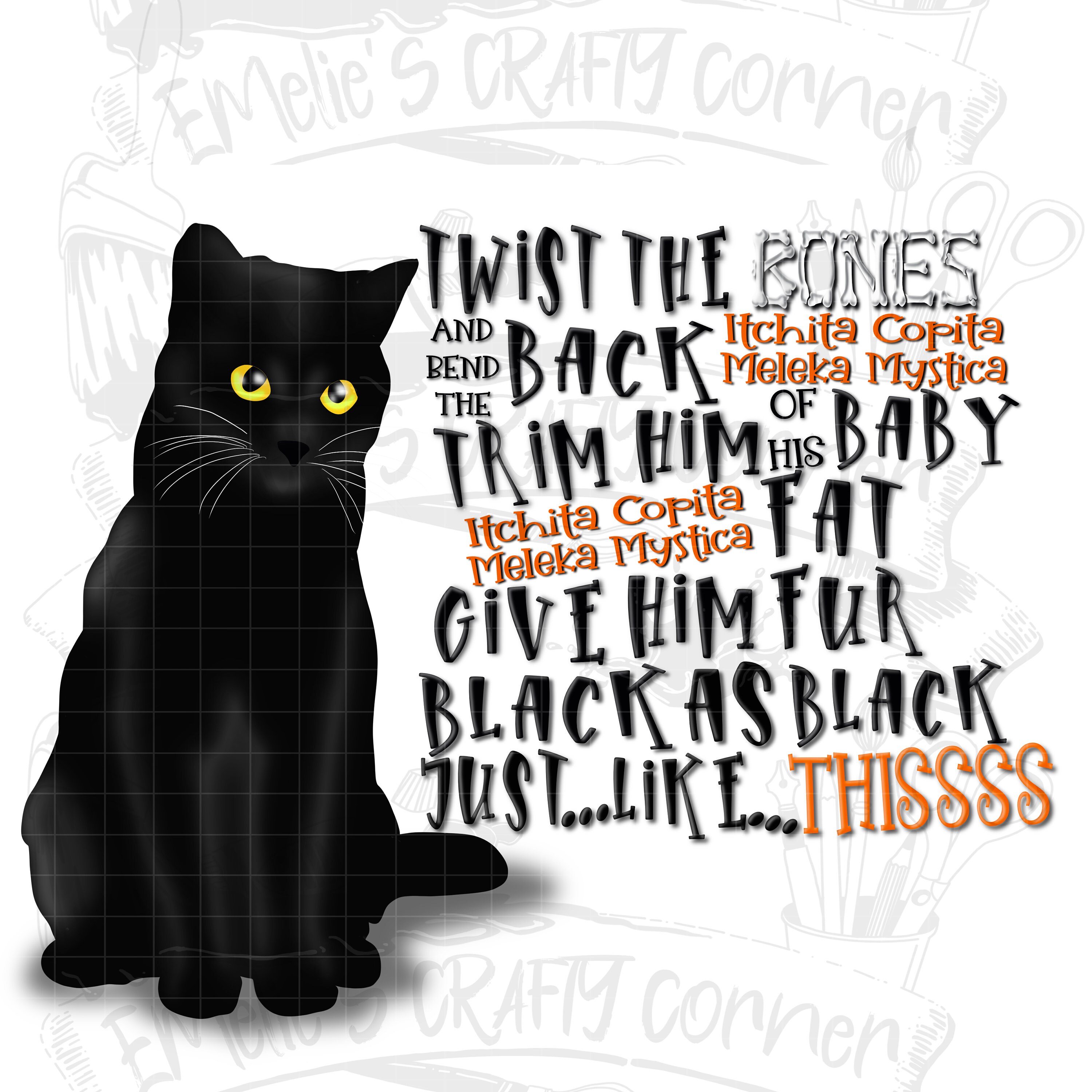 Binx Spell Bundle (ORIGINAL ARTWORK), Hocus Pocus Sublimation ...