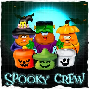 Spooky Nuggets Bundle (ORIGINAL ARTWORK), 90s Halloween Sublimation ...