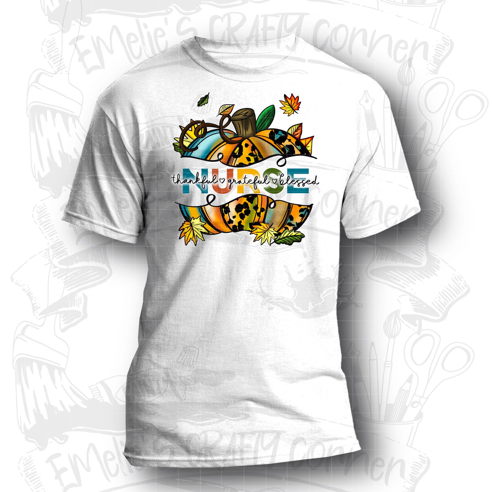 Fall Nurse ORIGINAL ARTWORK Nurse Fall Png Fall Nurse - Etsy