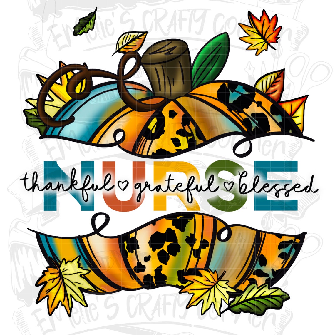Fall Nurse ORIGINAL ARTWORK Nurse Fall Png Fall Nurse - Etsy