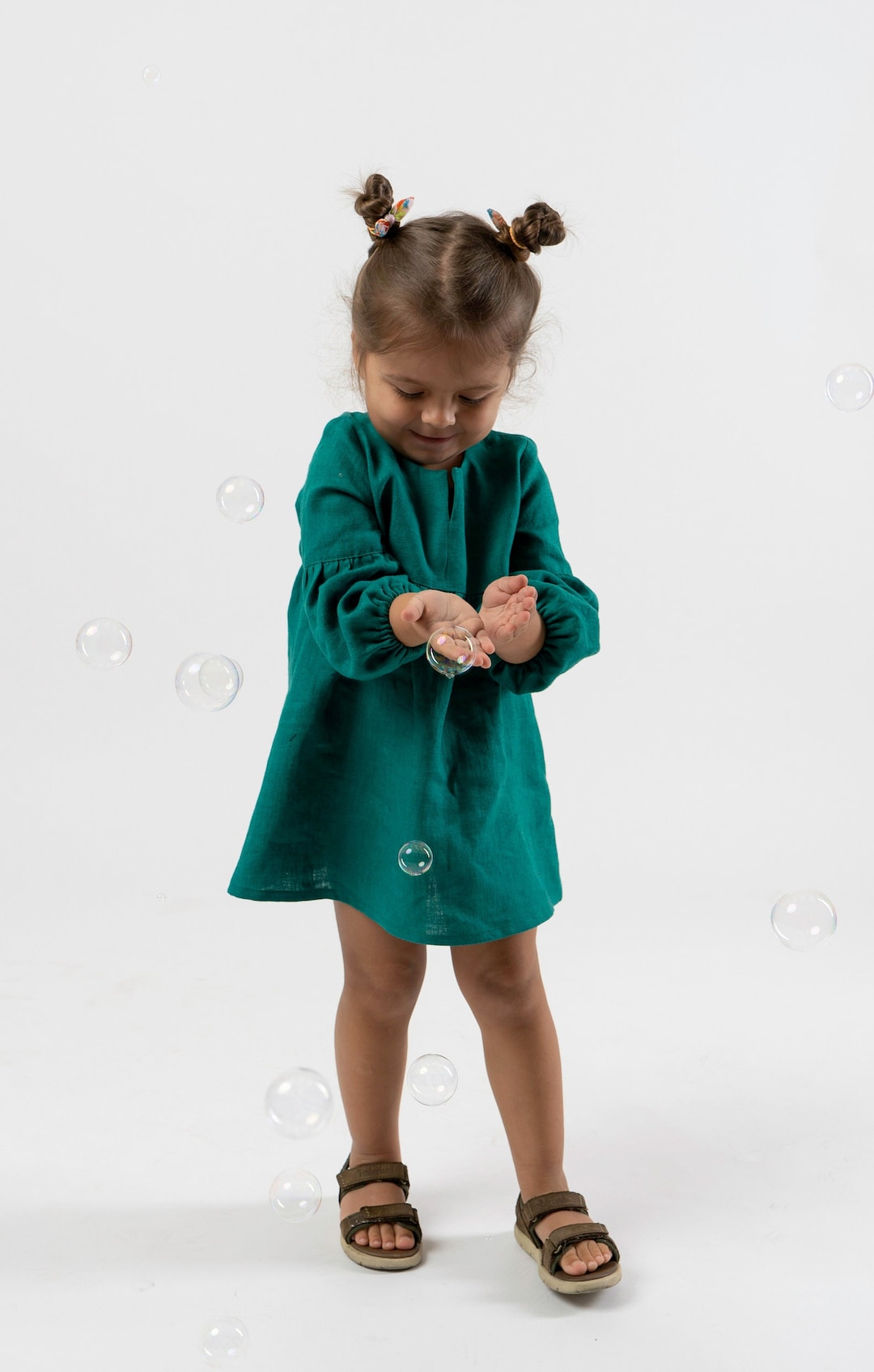 Linen Girls Dress Simple Kids Dress Handmade Linen - Etsy