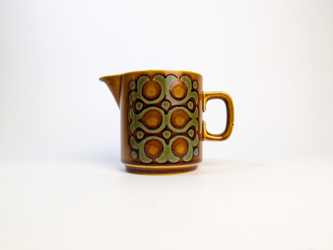 Vintage Hornsea Pottery Bronte Pattern Milk Jug or Creamer 1970s Retro ...