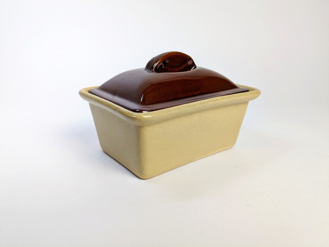 Vintage Moira Pottery Stoneware Butter Dish Rustic/farmhouse Retro - Etsy