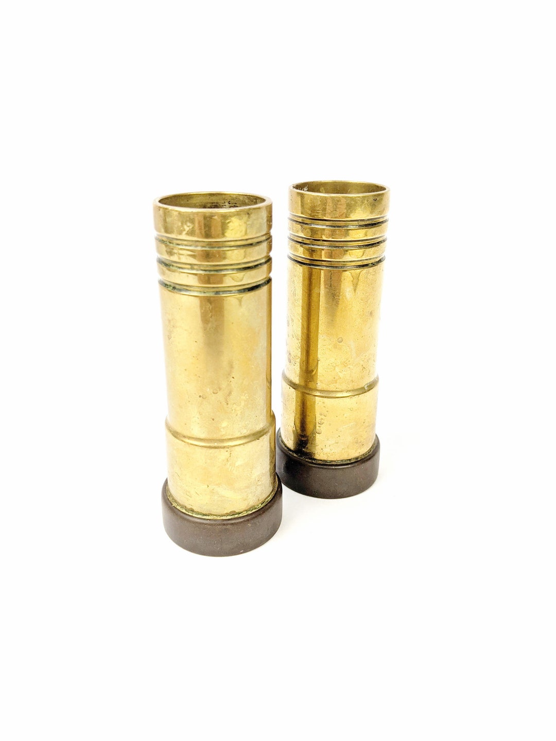 Pair of Vintage Brass Trench Art Style Cartridge Candle Holders. - Etsy ...