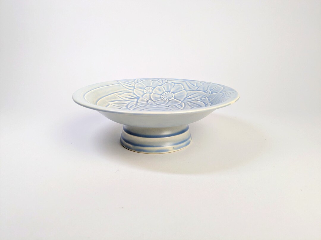 Vintage S Hancock and Sons coronaware Pedestal Bowl With Floral Design ...