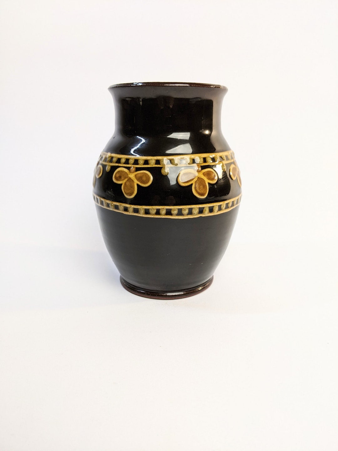 Vintage Slipware Studio Pottery Vase by Alsager Pottery - Etsy