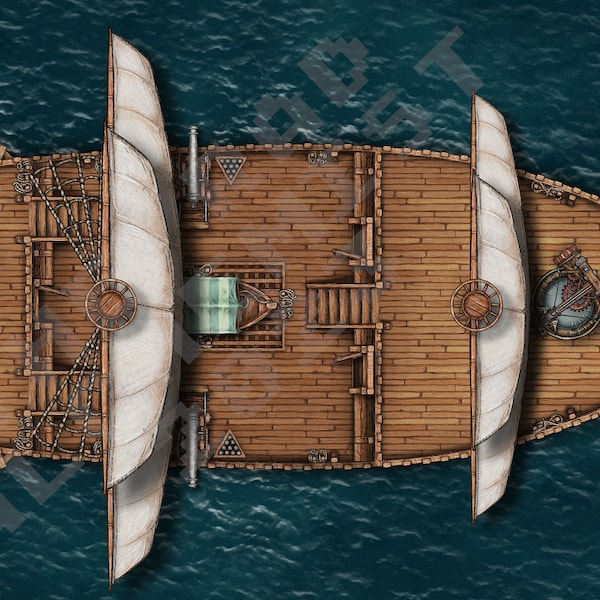 Dnd Ship Battlemaps - Etsy