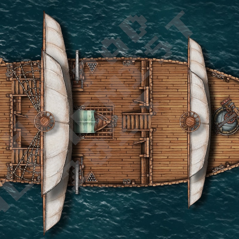 Dnd Ship Battlemaps - Etsy