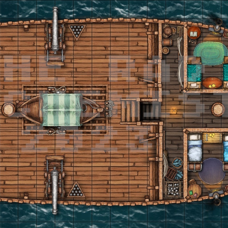 Dnd Ship Battlemaps - Etsy