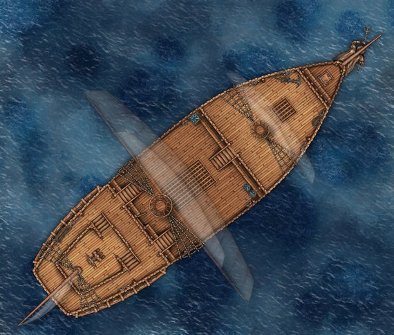 Digital Battlemaps Dawn's Hammer Pirate Ship Map Pack 4 - Etsy