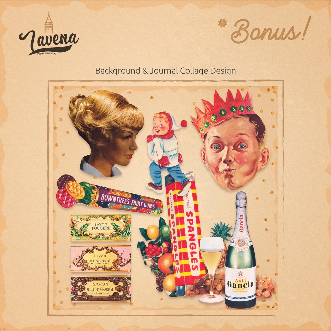 Digital Printable Vintage Advertisements, Digital Ephemera, Retro ...