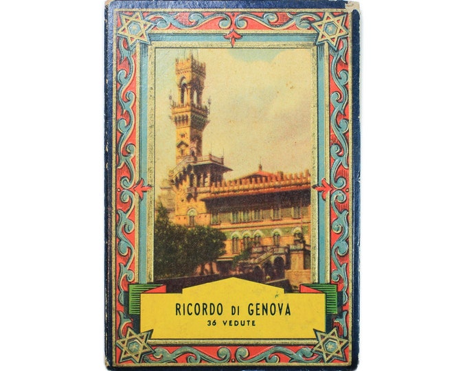 Vintage Postcard, Ricordo Di Genova, Antique Souvenir, Photo Book ...