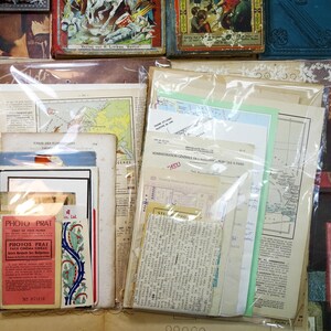 40 Pcs Old Paper Spread Pack Vintage Paper Ephemera Junk | Etsy